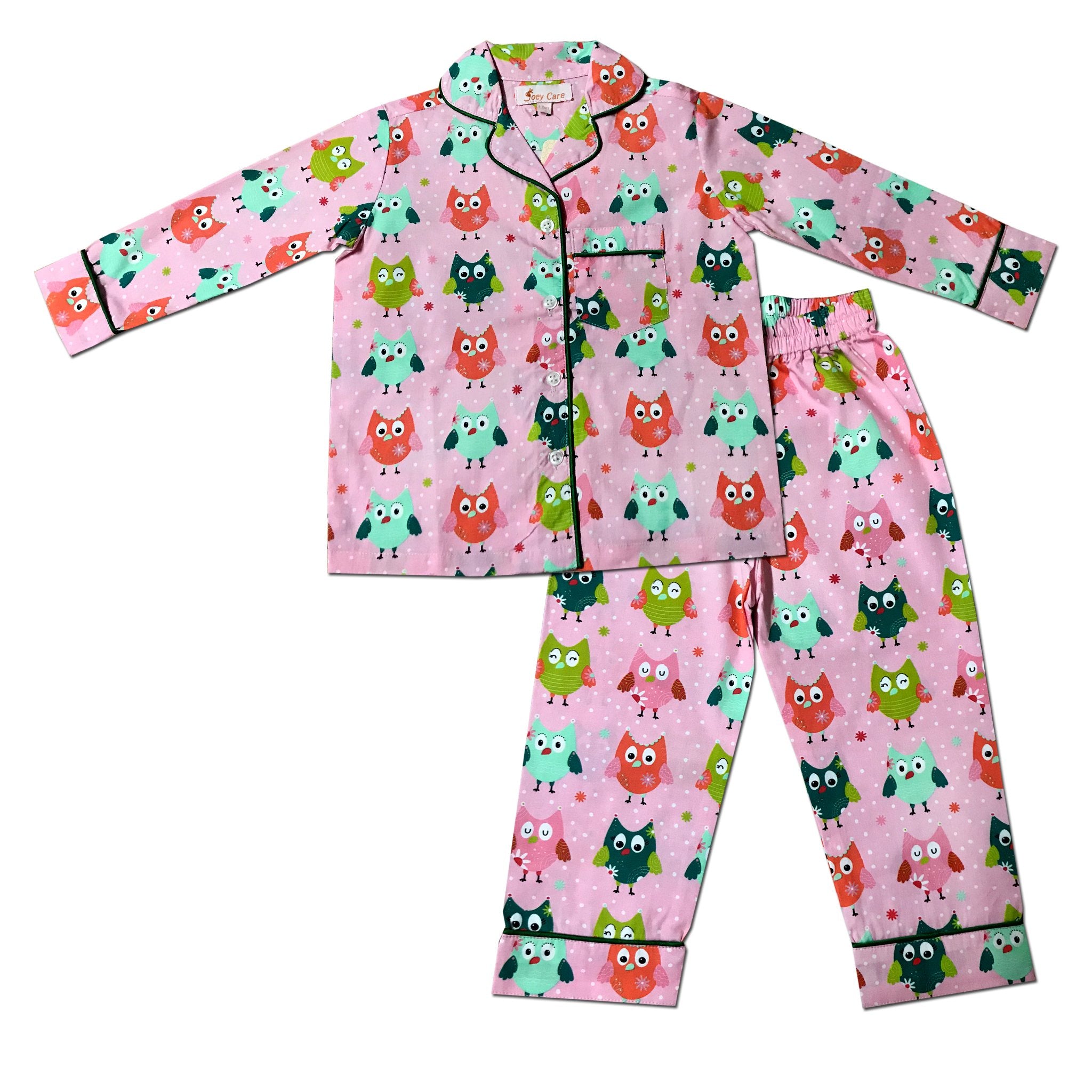 Pajama Set-Pocket Night Suit For Boys - Doodle Owl – Joeykare
